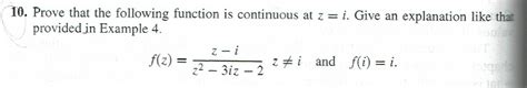 Solved Prove That The Following Function Is Continuous Chegg