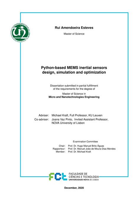 Pdf Python Based Mems Inertial Sensors Design Simulation And
