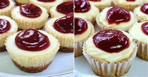Easy Recipes Mini Cheesecakes With Vanilla Wafer Crust