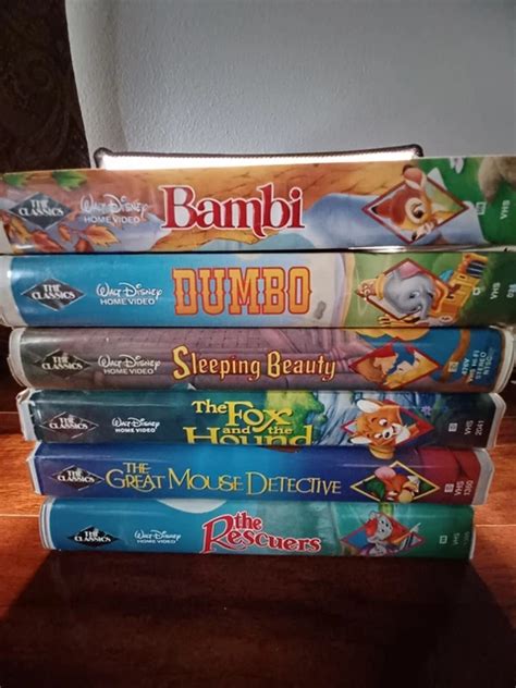 Walt Disney Black Diamond Edition Vhs Tapes Rareuncommon Classic Set £