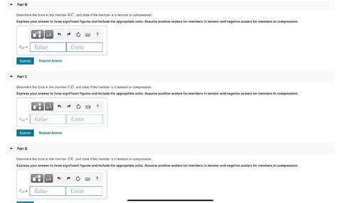 Solved Use Method Of Sections For This Problem Determine