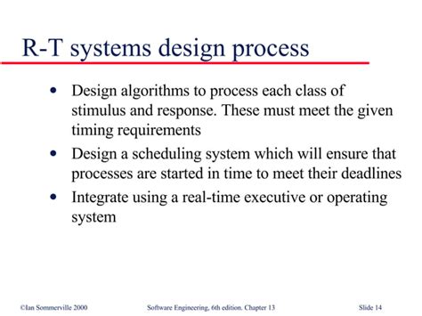Real Time Software Design In Software Engineering Se13 Ppt