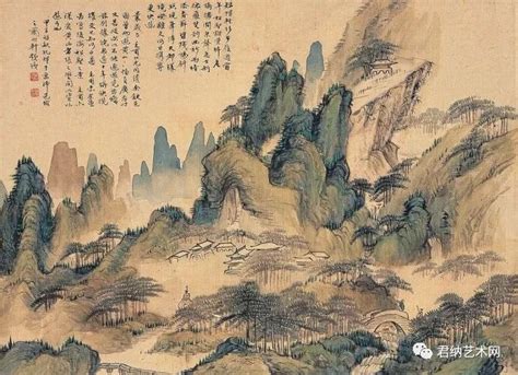 咫尺江山汪采白作品赏析清末民初
