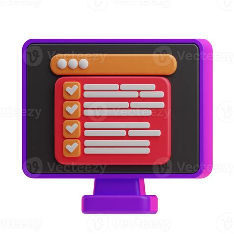 Coding Checklist Illustration D PNG