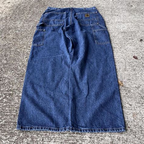 Vintage Y2k Carhartt Denim Baggy Skater Jeans 2000s Depop
