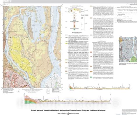 Map Geologic Map Of The Sauvie Island Quadrangle Multnomah And Columbia Counties Oregon And