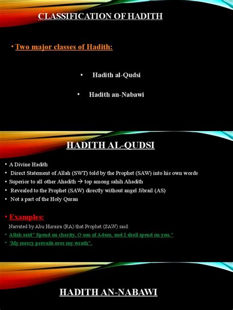 Types And Classification Of Hadith Pdf Social Science Religion