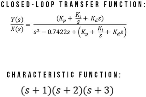 solved write the closed loop transfer function for your segway in