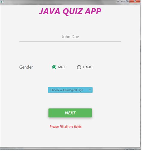 Github Jobandeep2417javafx Gui App A Simple Gui Based Quiz App Using The Javafx Framework