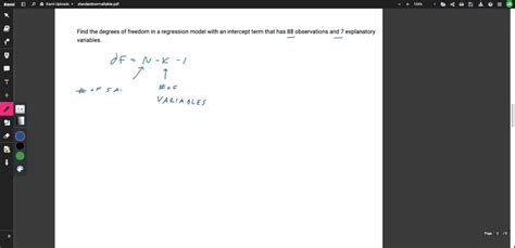 Solved Suppose R Squared097 And The Residual Degrees Of Freedom Is