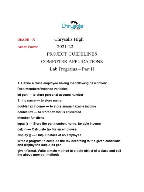 Some Java Programs Download Free Pdf Parameter Computer