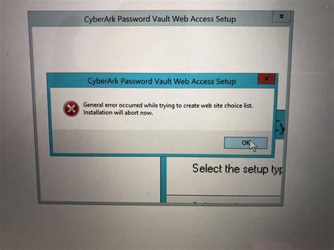 Error While Installing Pvwa Rcyberark