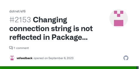 Changing Connection String Is Not Reflected In Package Manager Console Issue Dotnet