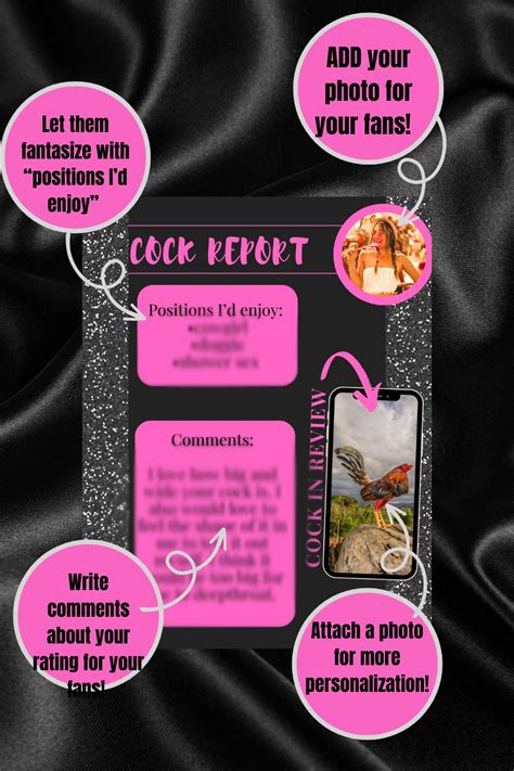 Dick Rating Bundle Adult Content Creator Onlyfans Niche Tip Menu Camgirl Cock Report Card Rating