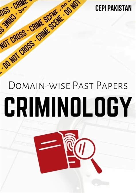 OG CSS Criminology Past Papers Domain Wise CEPI Pakistan