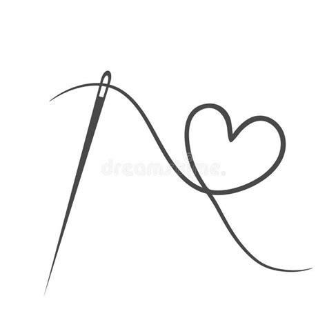 Heart And Needle Stock Vector Illustration Of Icon Patch 44004714