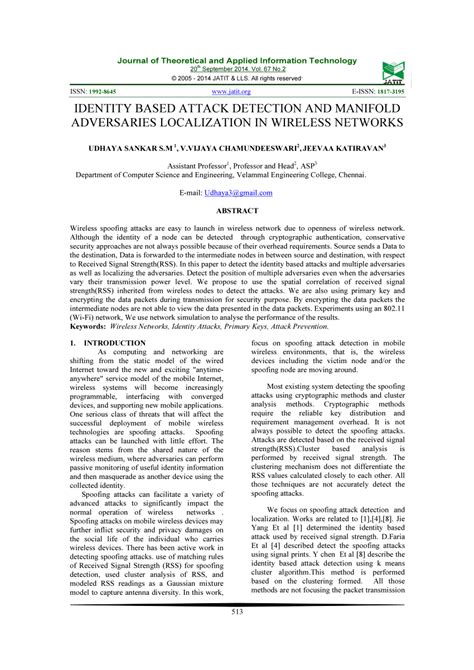Pdf Identity Based Attack Detection And Manifold Adversaries