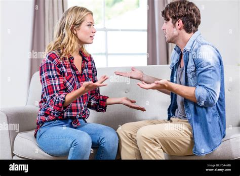 Couple Having An Argument Stock Photo Alamy
