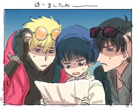 Vash The Stampede Nicholas D Wolfwood And Meryl Stryfe Trigun And 1