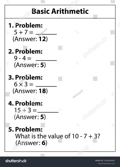Basic Arithmetic Practice Worksheets Long Division Guided Practice