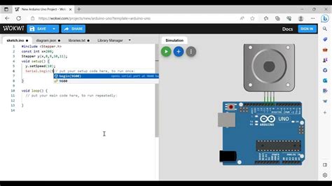 Arduino Programming And Interfacing Of Stepper Motor To Arduino Uno Youtube