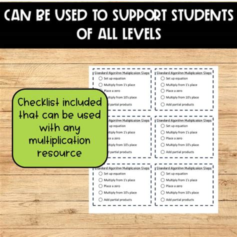 Guided Math Notes Multidigit Multiplication Multiple Strategy Bundle