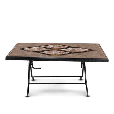 Buy Deco Table 6 Seat S L Print Infinity Black Online At Best Price