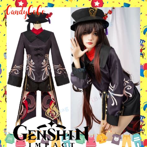 【candycoco】genshin Impact Hutao Cosplay Costume Uniform Anime Game Hu