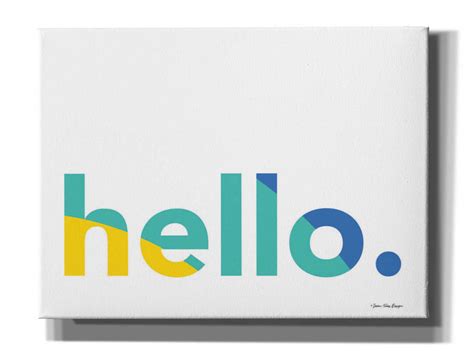 Epic Graffiti Hello By Seven Trees Design Canvas Wall Art 54x40
