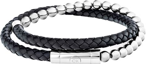 Мужской кожаный плетеный браслет Calvin Klein 35100022 — купить в ...