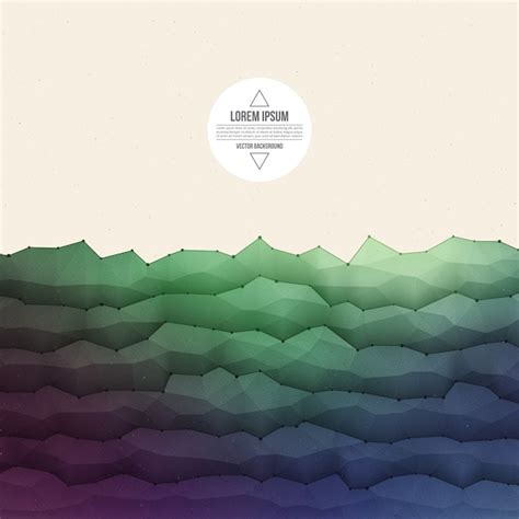 Premium Vector Abstract 3d Vector Geometrical Polygonal Waveform Structure Background