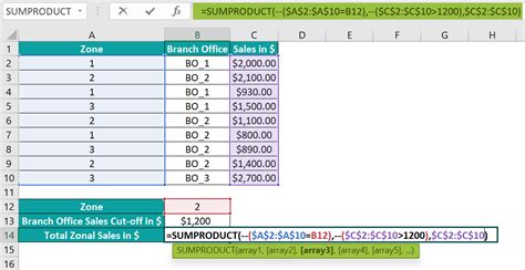 Sumproduct With Multiple Criteria Formula Examples How To Use