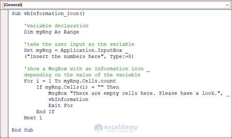 Excel Vba Msgbox 11 Examples Exceldemy