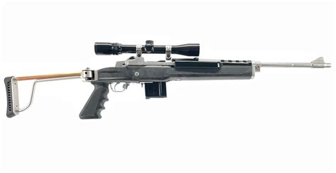 Lot Ruger Mini 14 Ranch Rifle 223 Rifle With Bushnell Scope