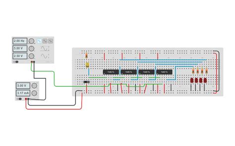 Circuit Design Design And Implement Left Shift Register Tinkercad