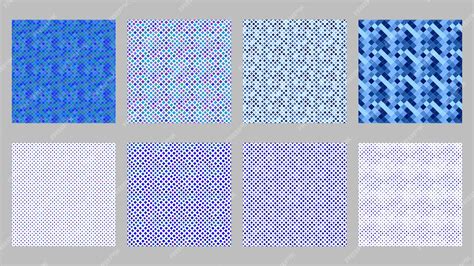 Premium Vector Geometrical Seamless Square Pattern Background Design Set