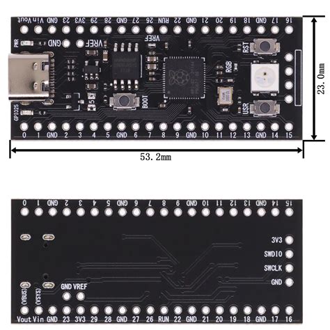 raspberry pi pico development board type c high performance