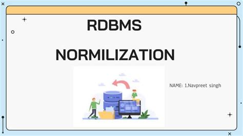 Normalization Ppt For Rdbms Ppt For Bca And For Computer Science