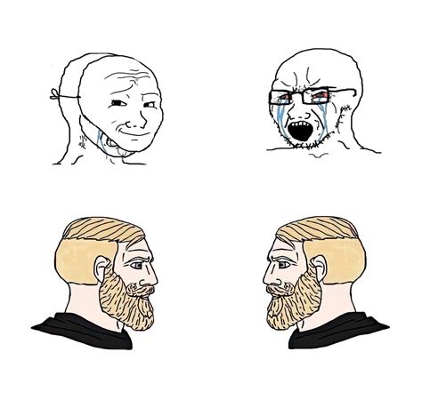 Wojak Vs Chad Meme Template Templatesmeme