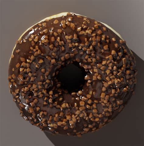 甜甜圈blender模型 布的网免费下载05 Blender布的