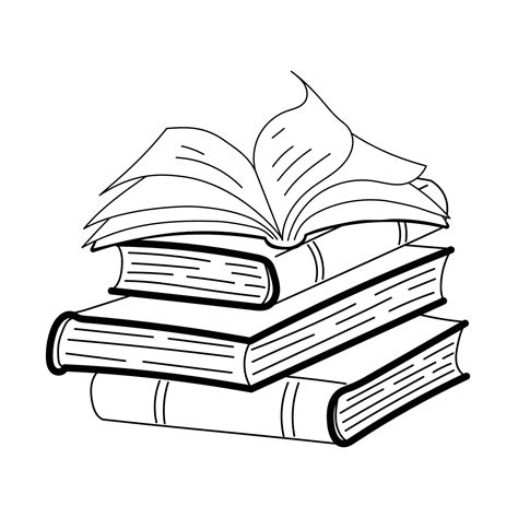 How To Draw A Stack Of Books