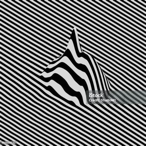 결함이 추상적인 배경 왜곡 효과 버그 및 오류입니다 흑인과 백인 디자인입니다 착시와 패턴입니다 3 차원 벡터 그림입니다 3차원 형태에 대한 스톡 벡터 아트 및 기타 이미지