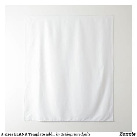 5 Sizes Blank Tapestry Template For Customization