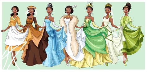 Tiana Dresses By Beautcannon On Deviantart