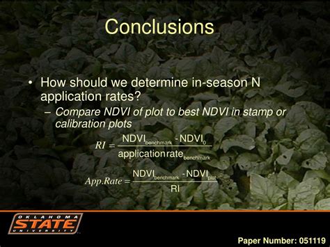 Ppt Variable Rate Nitrogen Application On Row Crop Spinach Powerpoint Presentation Id1077990