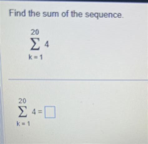 Solved Find The Indicated Sum J 164j J 164j Find The Sum Chegg Com