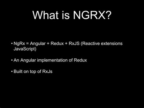 Ngrx Redux In Angular Ppt