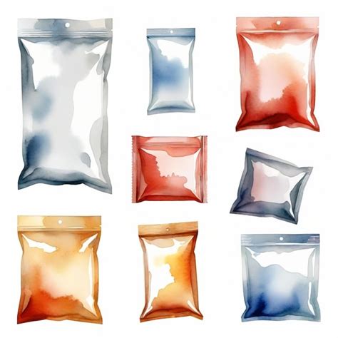 Premium Vector Packet Vector Set White Background Isolated A High Quality