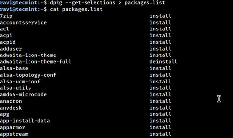 How To Back Up And Restore Installed Packages In Ubuntu