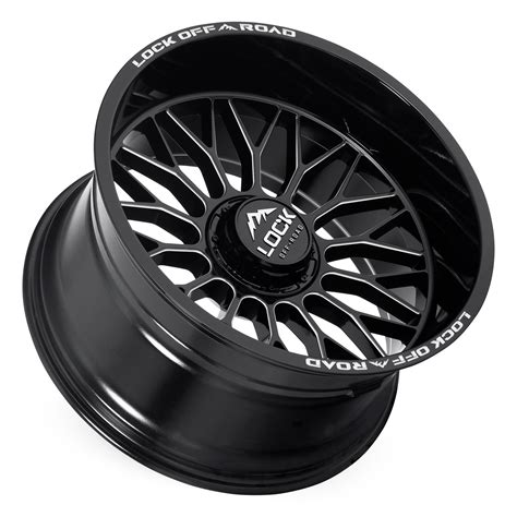 Rampage Gloss Black Milling Lock Off Road Wheels